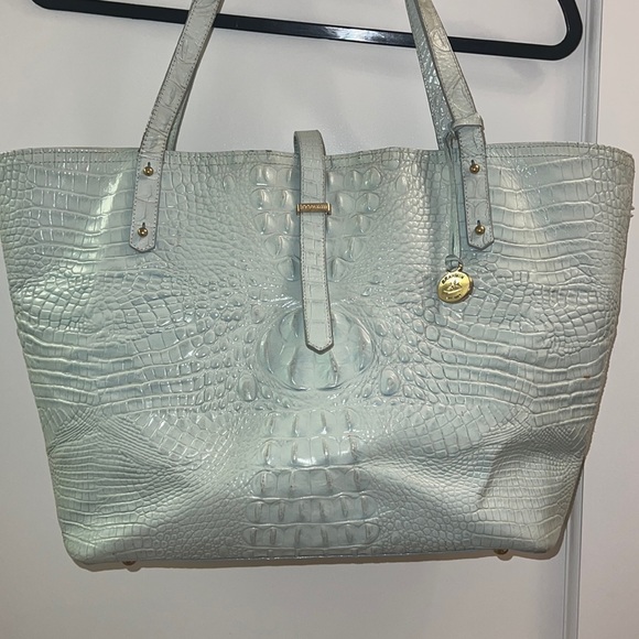 Brahmin | Bags | Brahmin Blue Tote | Poshmark